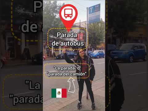 How do you say "bus stop " in Spanish? #languagelearning #language #learnspanishonline