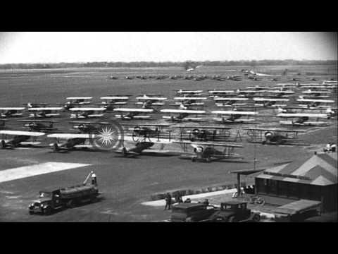 Newsreel "United States Government voids all air mail contracts; Army to take ove...HD Stock Footage