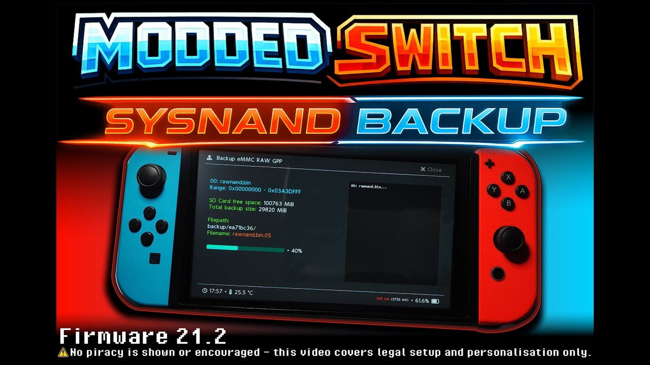 How to Backup Your SysNAND on a Modded Nintendo Switch | Full NAND Backup Guide