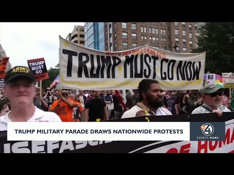 Trump's military parade draws nationwide protests