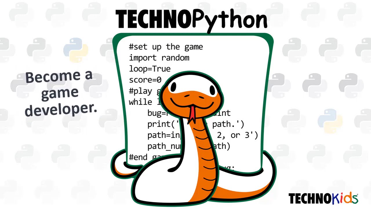 Python Programming Lessons for Kids, Coding Activities for Beginners, TechnoPython by TechnoKids