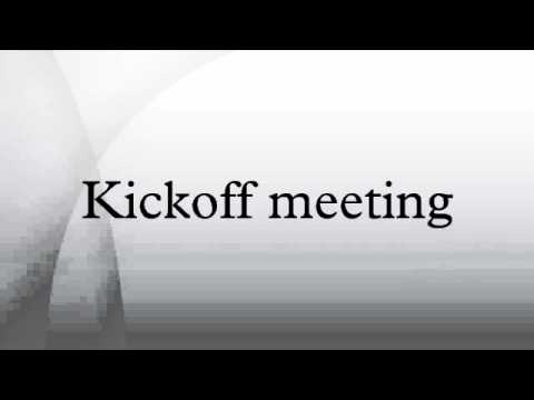 Kickoff meeting