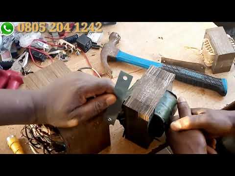Design and Construction of a center tapped transformer in broken English part 1