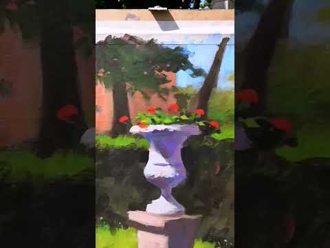 1e séance de plein air ☀️ 🎨 #art #painting #drawing #peinture #dessin
