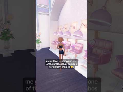 BEST ELEGANT HAIR COMBO IN DRESS TO IMPRESS?? 😮💞 #roblox #dresstoimpress #dti