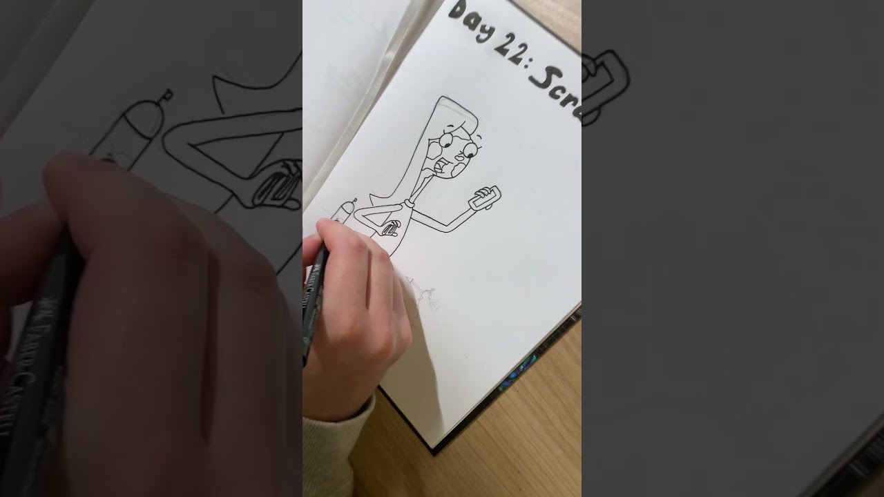 Inktober day 22: Scratchy #inktober2023 #art #inktoberchallenge #drawing #inktoberprompts