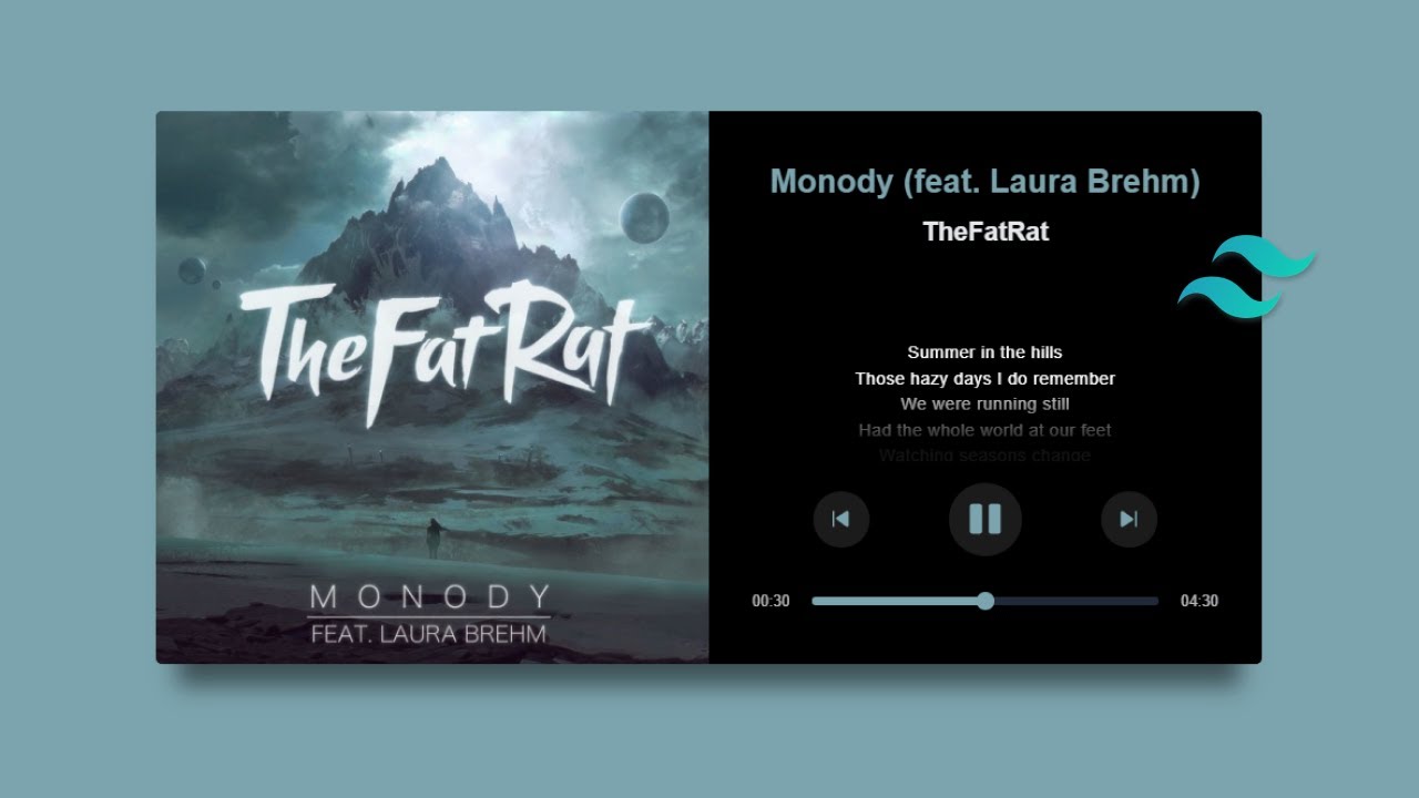 Music Player - Tailwind Component #21