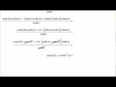 Hyperbolic Functions with double angles