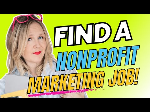 How to find a Nonprofit Marketing Job