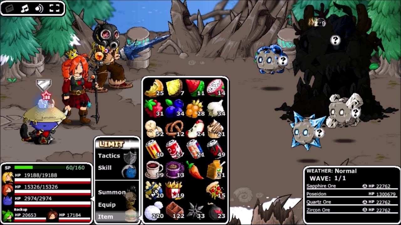 Poseidon Hand Bombs Two Turn Capture - Epic Battle Fantasy 5 (V1)