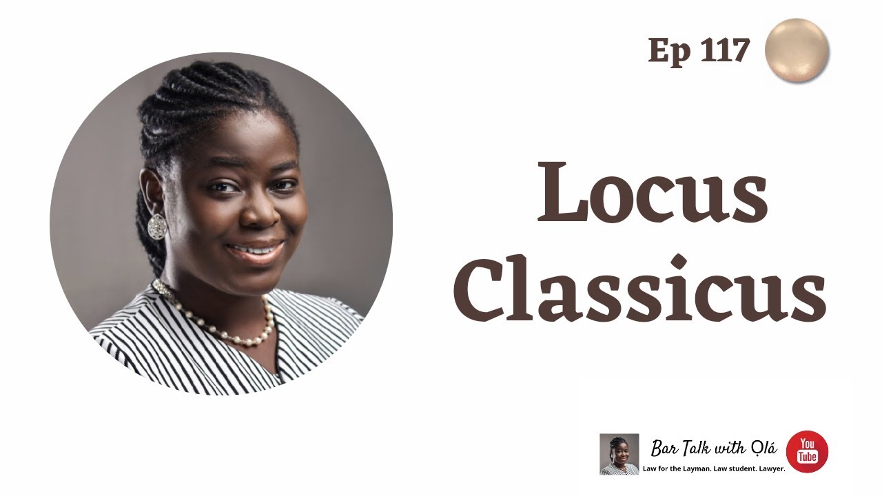 Locus Classicus | Episode 117 | Bar Talk with Ola