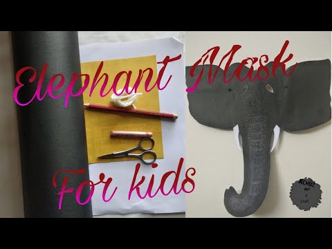 Elephant Mask for kids. animal day special.