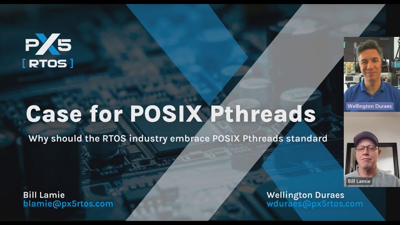 PX5 RTOS Case for POSIX Pthreads
