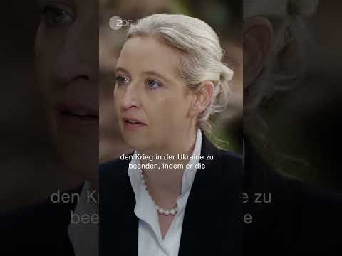 Weidel im ZDF-Sommerinterview: "Drücke Trump die Daumen" | #Shorts #Nachrichten