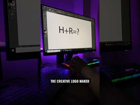 HR Logo Concept 🔥 #shorts #shortvideo #youtubeshorts #logodesign #logoprocess #graphicdesign #reels