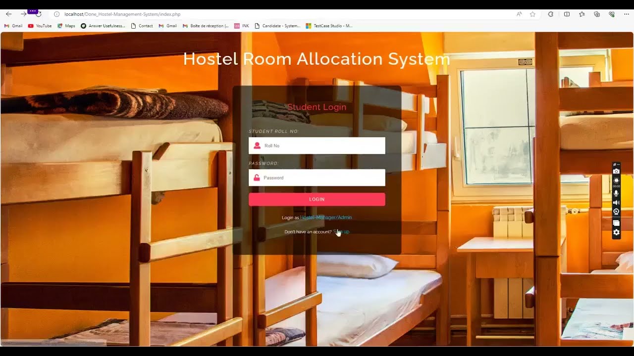 Hostel room Allocation system