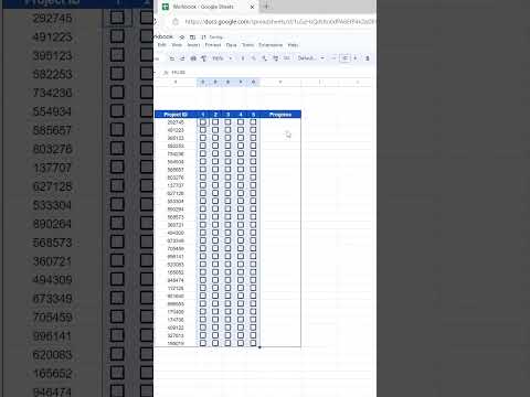 How to create a project tracker in Google Sheets. 🤓 #excel #sheets #mexcel