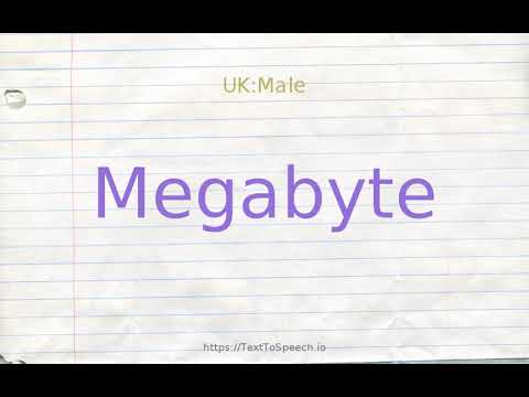 How to pronounce megabyte