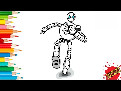 How to Draw Wild Robot Movie from Pixar Characters 🤖 | Drawing and Coloring Page Tutorial