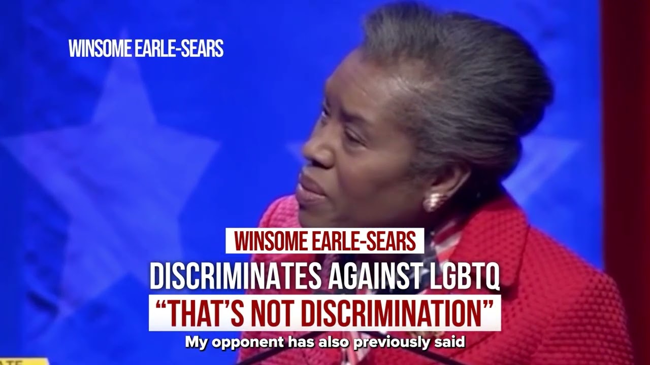 NEW AD: Winsome Earle-Sears Says Firing Virginians for Being Gay ...