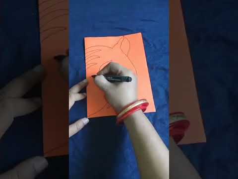 handmade paper tiger 🐯 mask #shortsvideo