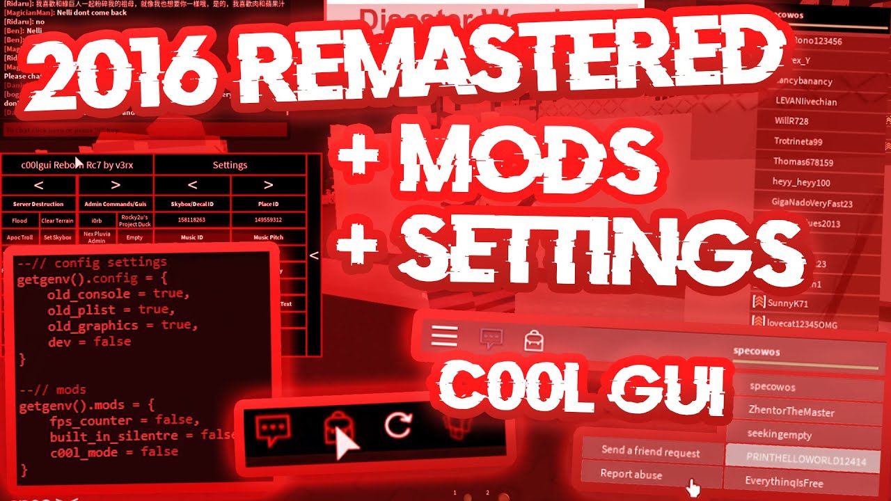 GET 2016 ROBLOX BACK! (REMASTERED 2016 COREGUI MOD SCRIPT)