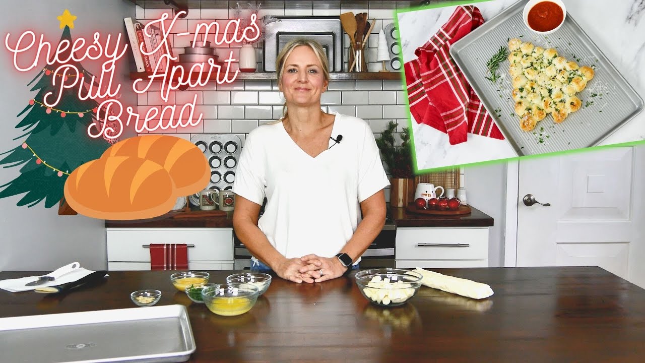 Cheesy Christmas Pull Apart Bread - USA Pan Kitchen