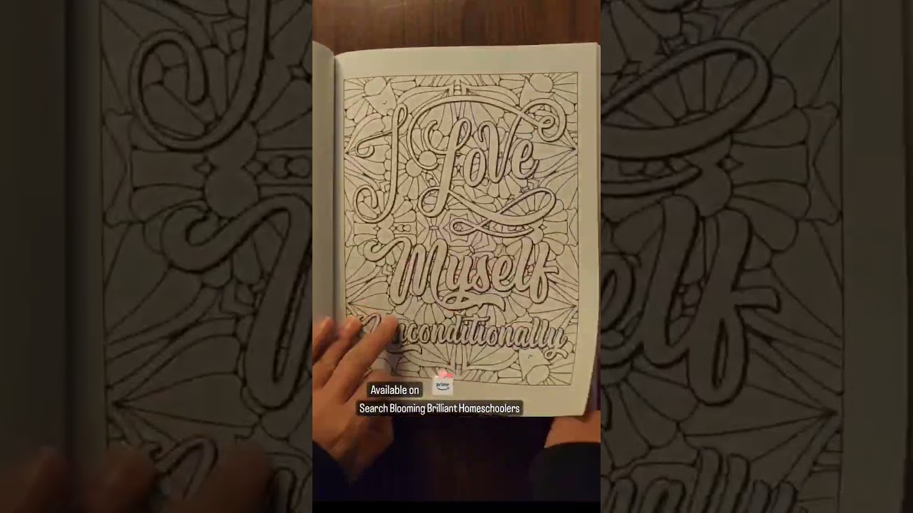 Positive Affirmation Coloring Book for Teens