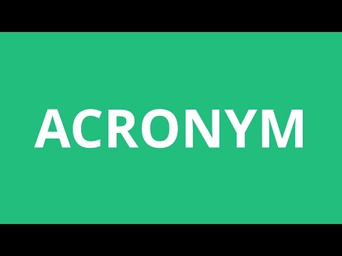 How To Pronounce Acronym - Pronunciation Academy