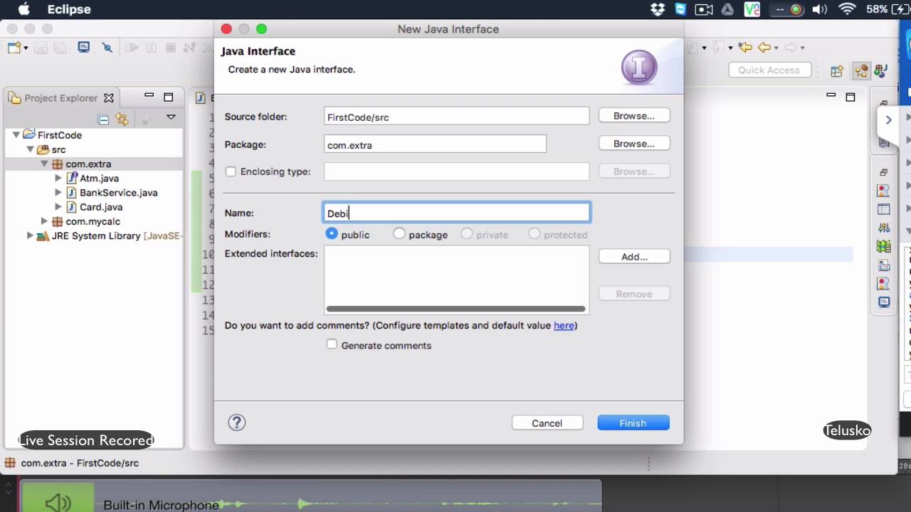 2nd Live Session | Interface , Array in Java