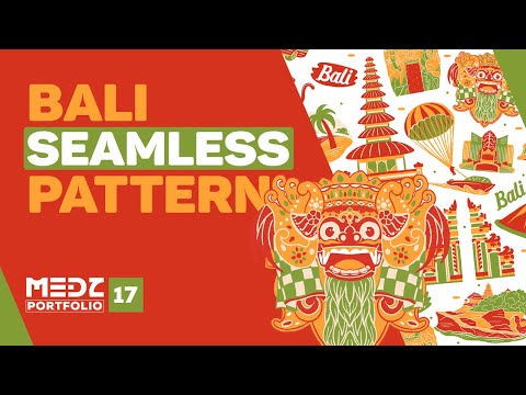 Bali Seamless Pattern & Graphic Element for Inspiration | MEDZ portfolio #017