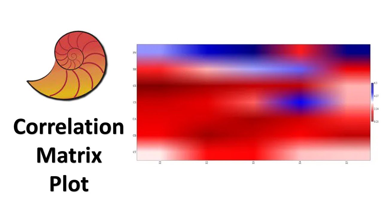 Correlation Matrix Plot in PAST Statistical Software
