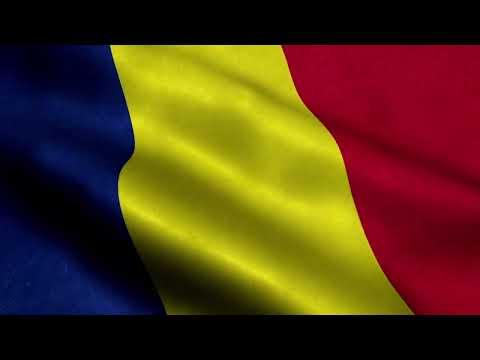 [10 Hours] Romanian Flag Waving - Video & Audio - Waving Flags