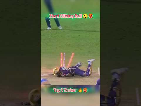 Top 3 Hard Hitting Yorker ???????? || #shorts #cricket #yorkerking