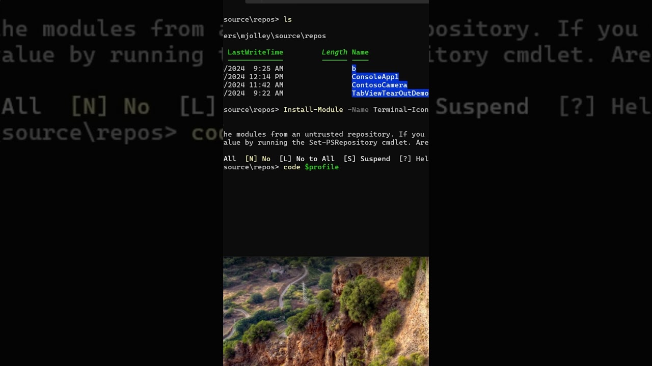 Customize PowerShell in Windows Terminal with Amazing File Icons