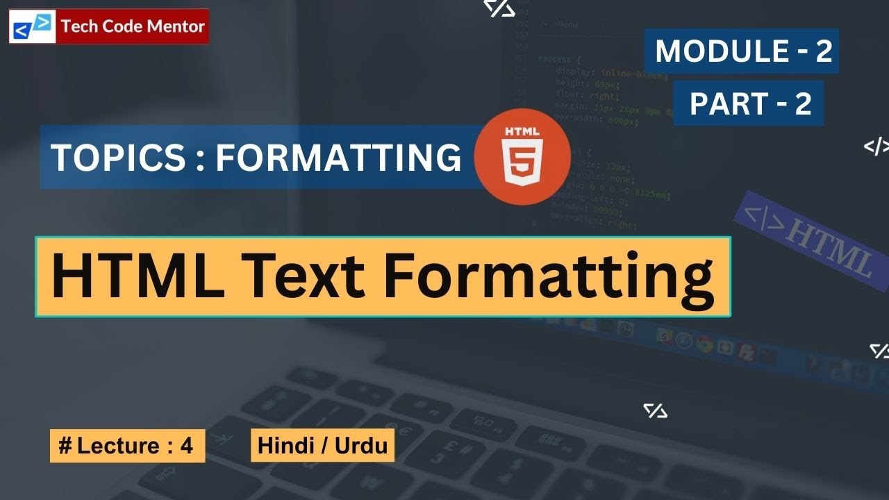 HTML Text Formatting (Part-4) | Basic HTML Elements Explained for Beginners