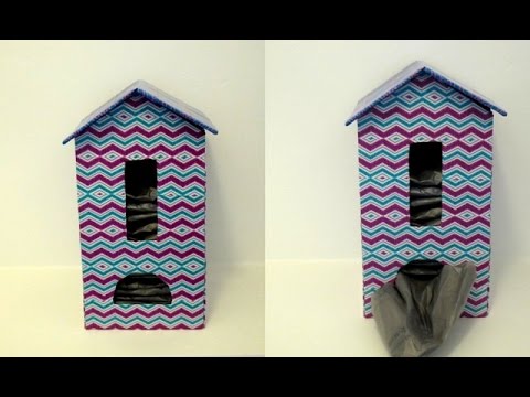 DIY kitchen organizer : Plastic Grocery Bag Holder