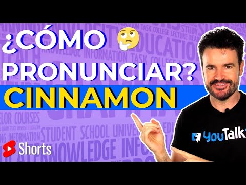 ✅¿Cómo Pronunciar CINNAMON en INGLÉS?