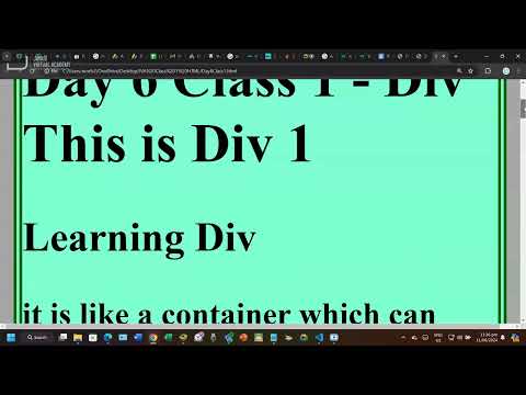 What is a div tag in html? what is a use of it? #html #learning #htmltutorial