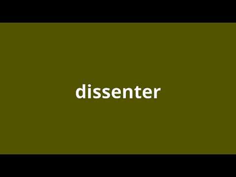 what is the meaning of dissenter