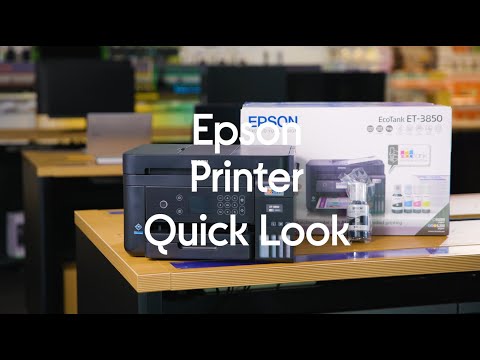 EPSON EcoTank ET-3850 All-in-One Wireless Inkjet Printer - Quick Look