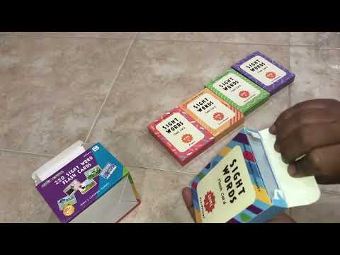 Sight Words Flash Cards with Pictures,Motions&Sentences, 220 Dolch Sight Words