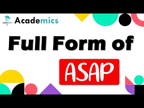 What is the Full Form of ASAP ? | General Knowledge Questions Series | GK 2022 | Academics 📑