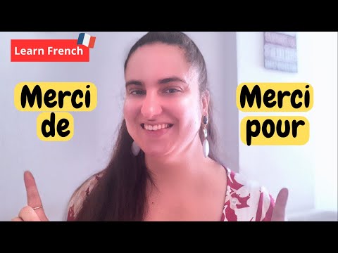 HOW TO USE "Merci POUR" and "Merci DE" CORRECTLY IN FRENCH! - #frenchlesson