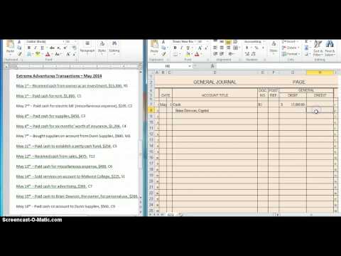 General Journal Template - Printable Blank PDF Online