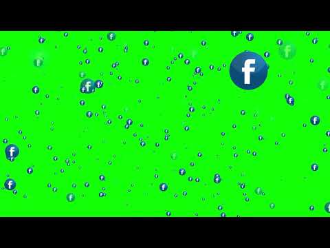 Facebook Logo Flying | 4K Green Screen Background Video | Free Download