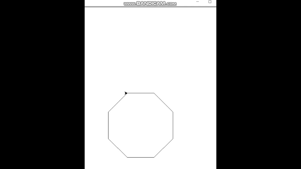 Python Turtle - Draw an octagon🛑