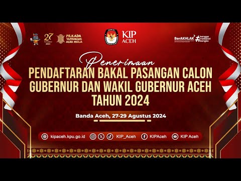 Video: Pendaftaran Mualem-Dek Fad ke KIP Aceh