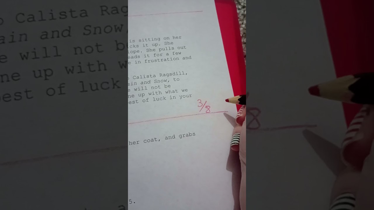 How to Breakdown a Film Script Lesson 2: 1/8s Pages #film #script #breakdown #shorts #tutorial