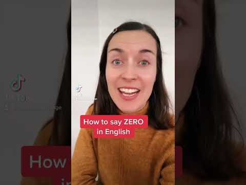 How to say ZERO in English? #learnenglish